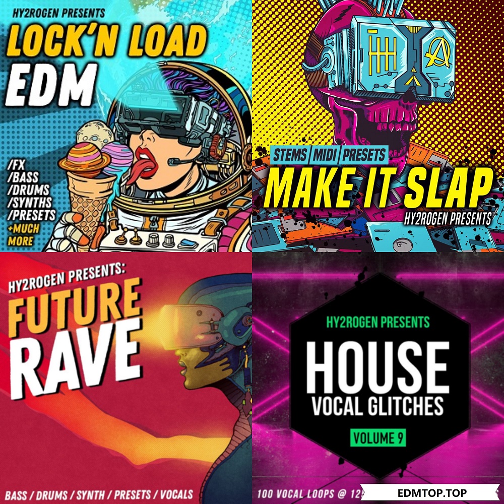 【EDM&House多风格采样包合集2021】Hy2rogen Sample collection EDM 2021 – EDMTOP.TOP